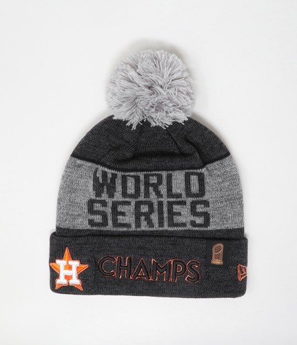 New Era Men Women Beanie Houston Astros World Series Champs Charcoal ...