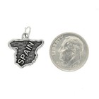 Sterling Silver Spain Country Map Travel Charm or Pendant | eBay
