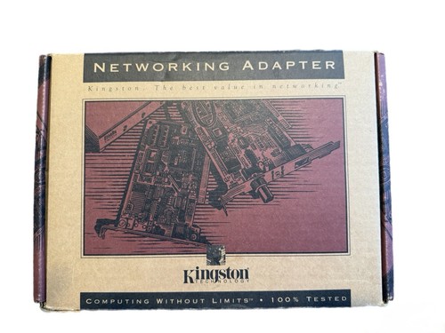 Kingston PNE-PC2T Ethernet PC card adapter with manual & software for ...