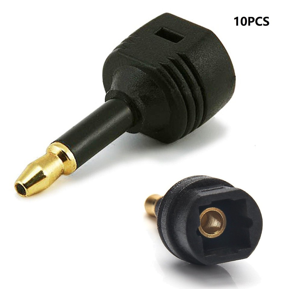 10Pack Adapters Audio Fiber Optic Audio Optical Conversion Toslink ...