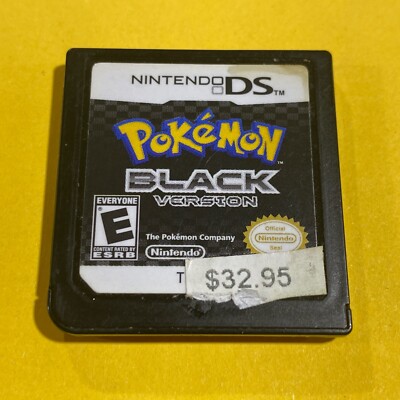 90s Y2K Pokemon Black for Nintendo DS GAME ONLY Pikachu Vintage Pokemon ...