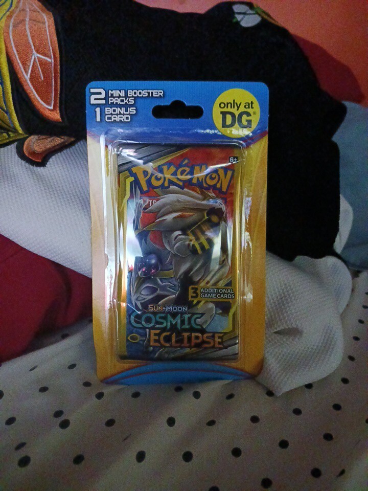 Pokémon Sun & Moon Cosmic Eclipse DG Blister Pack 2 Mini Packs 1 Bonus ...