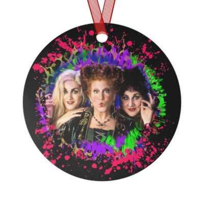 Hocus Pocus I Put A Spell On You Merry Christmas Circle Ornament | eBay