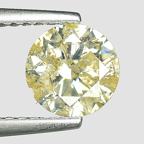 1.06Ct Sparkling Light Yellow Round Natural Diamond ba5887 | eBay