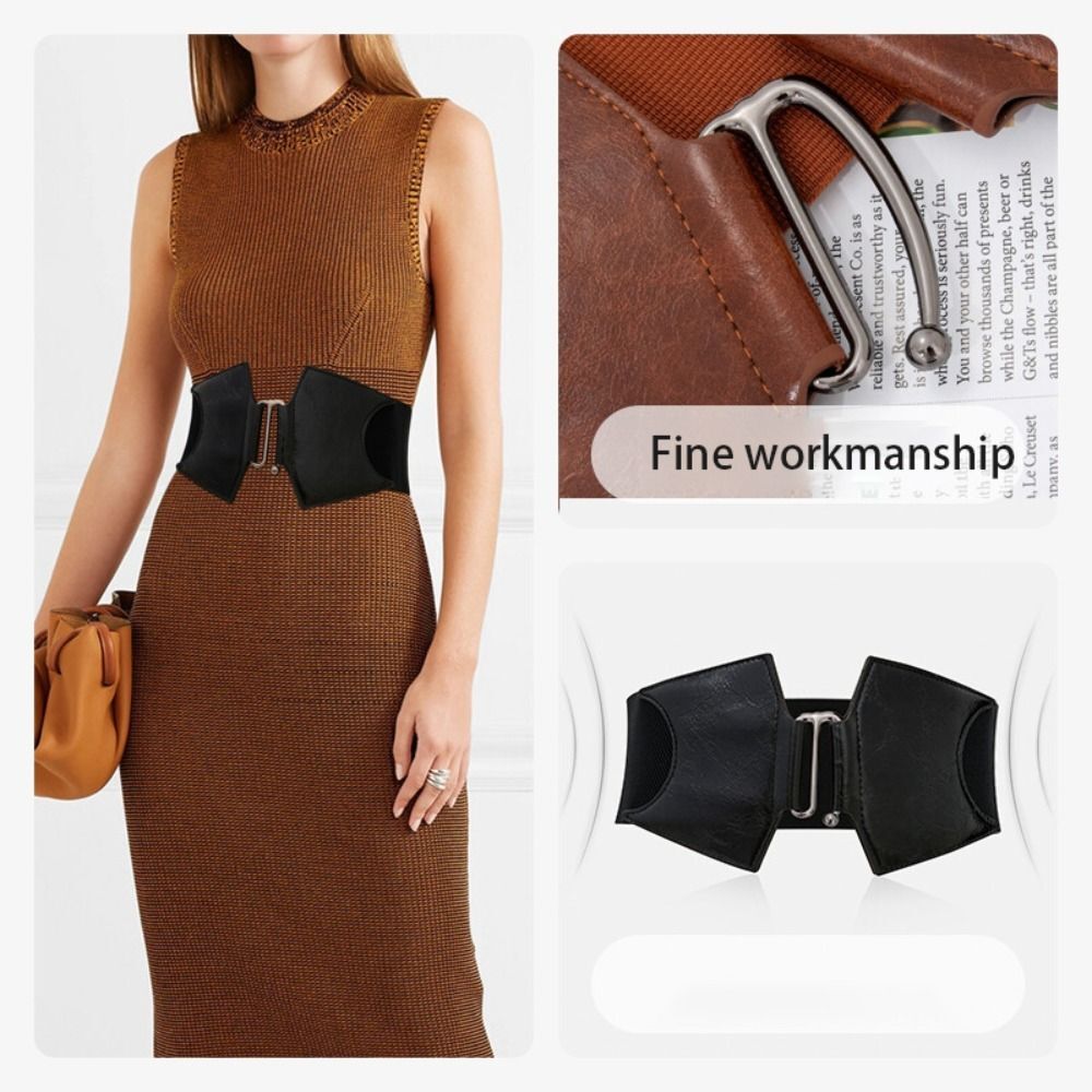 Plus Size Big Waistband Wide Stretch Cummerbunds Elastic Corset Belts Female | eBay Australia