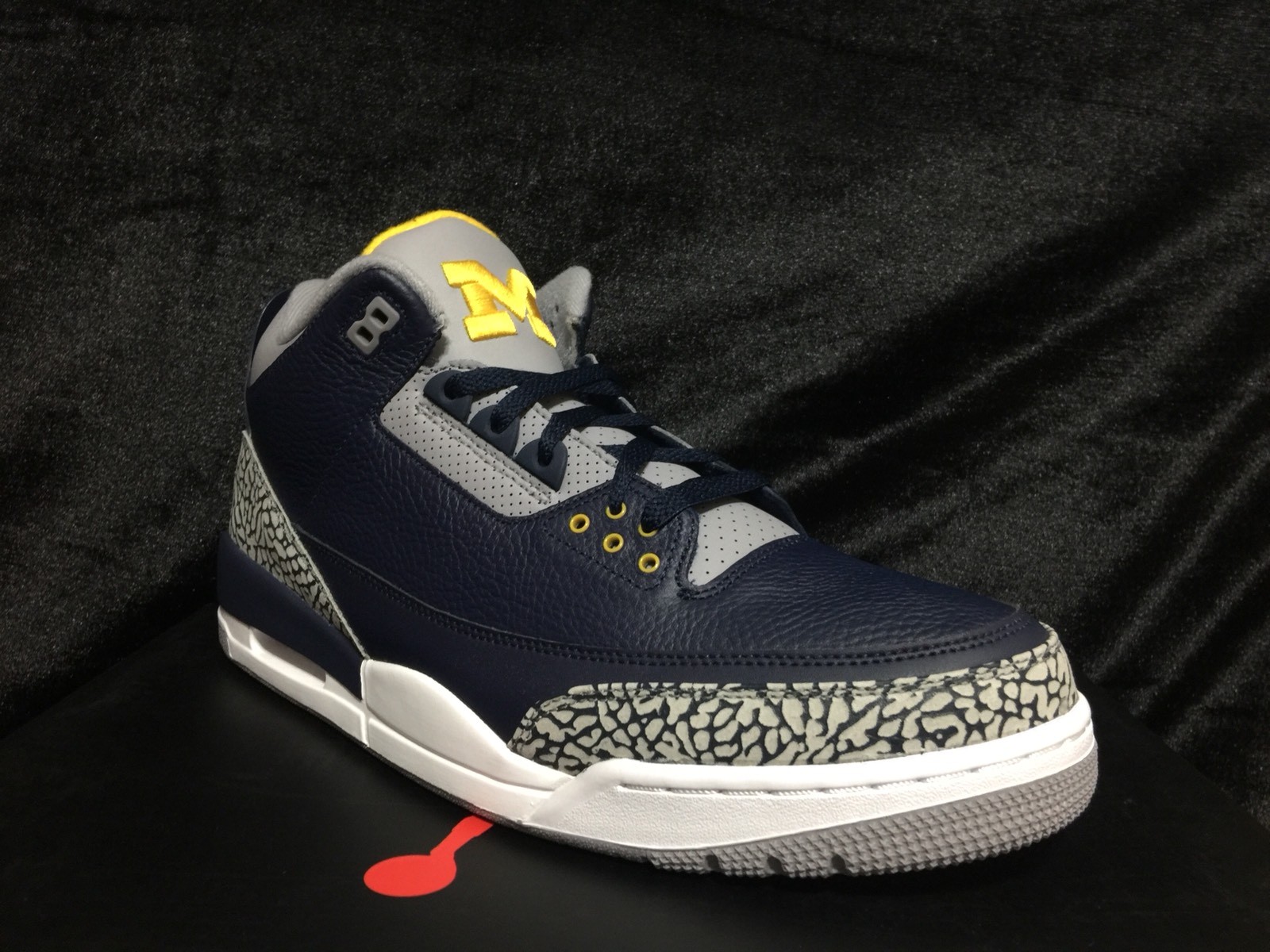 AIR JORDAN 3 RETRO OG MICHIGAN P.E. UNRELEASED SAMPLE AJ3-820064 SZ 14 ...