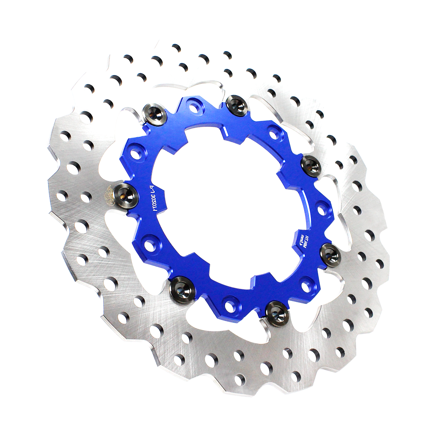 Blue 7 Holes Floating Front Brake Rotor for Harley 09-23 Touring ...
