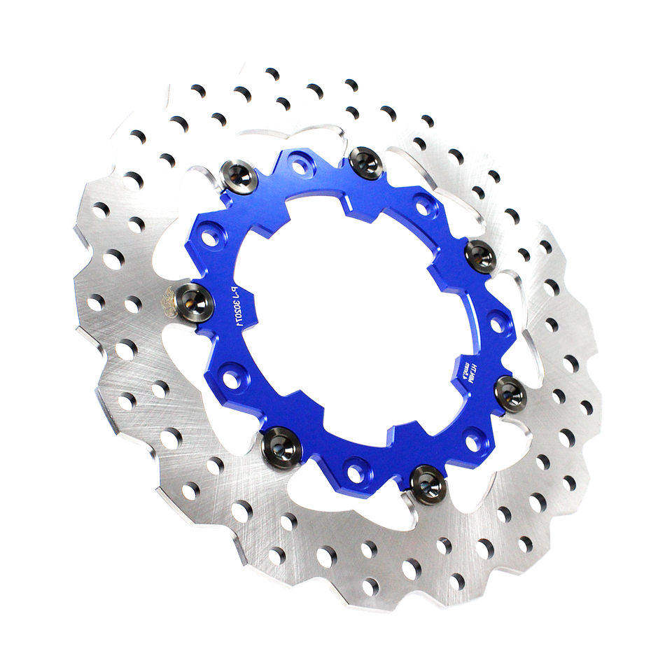 Blue 7 Holes Floating Front Brake Rotor for Harley 09-23 Touring ...