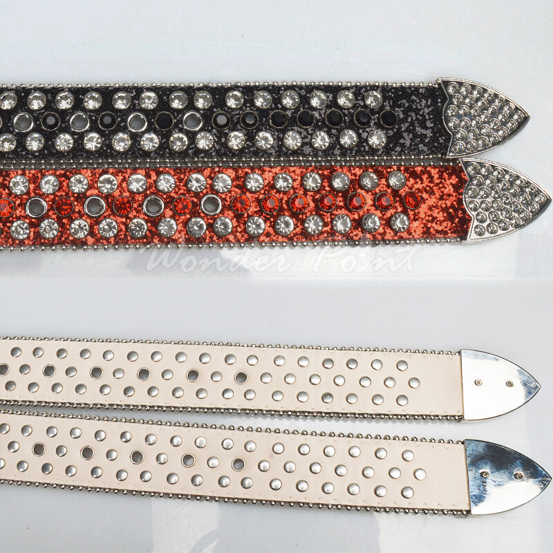 Men Women Rhinestone Belt Western Cowgirl Cowboy Crystal Diamond ...