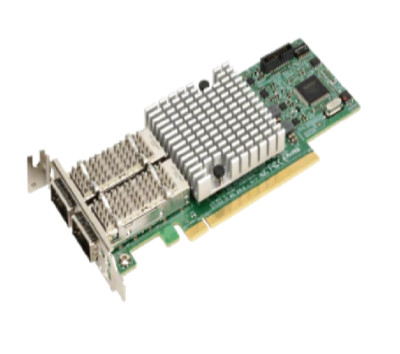 Supermicro AOC-S100G-M2C Std LP 2-port 100G QSFP28,Mellanox ConnectX-4 ...