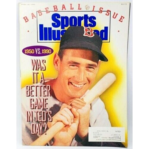Sports Illustrated April 16 1990 Ted Williams Boston Red Sox Baseball ...