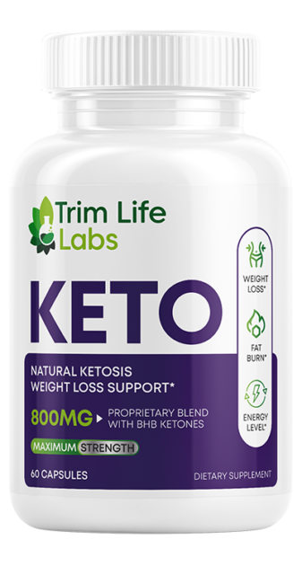 TRIM LIFE LABS KETO PILLS WEIGHT LOSS DIET - BHB KETOSIS SUPPLEMENT 60 ...