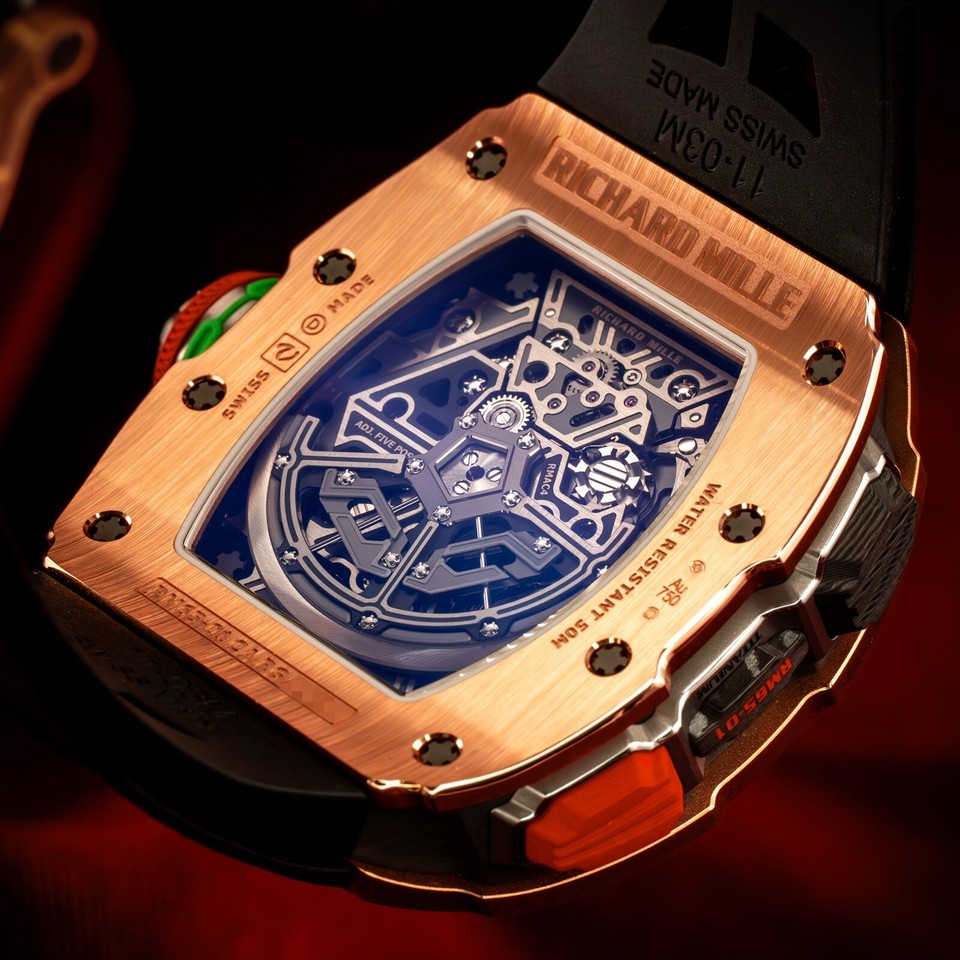Richard Mille RM 65-01 Automatic Chronograph Rose Gold Carbon Box ...
