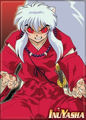InuYasha Anime TV Series InuYasha Mad Claws Image Refrigerator Magnet ...