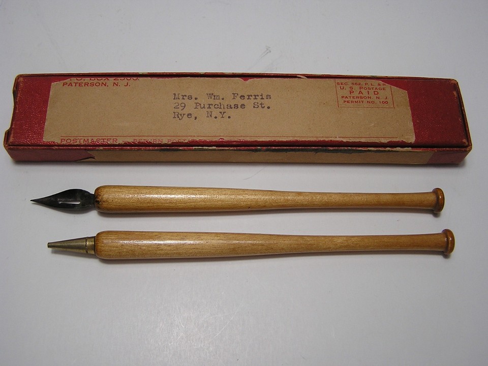 Vintage New York Yankees World Champions Baseball Bat Pen and Pencil ...