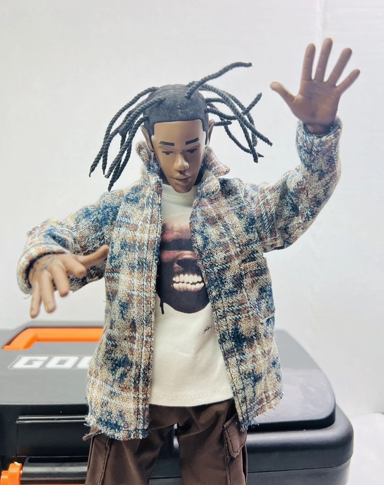 Travis Scott 1/6 Rapper Action Figure Cactus Jack Astroworld Outfit Mic ...
