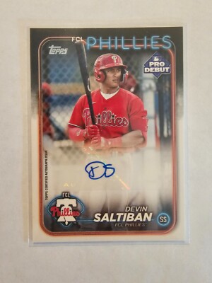 2024 Topps Pro Debut #PD-179 Devin Saltiban Autograph. FCL Phillies. | eBay