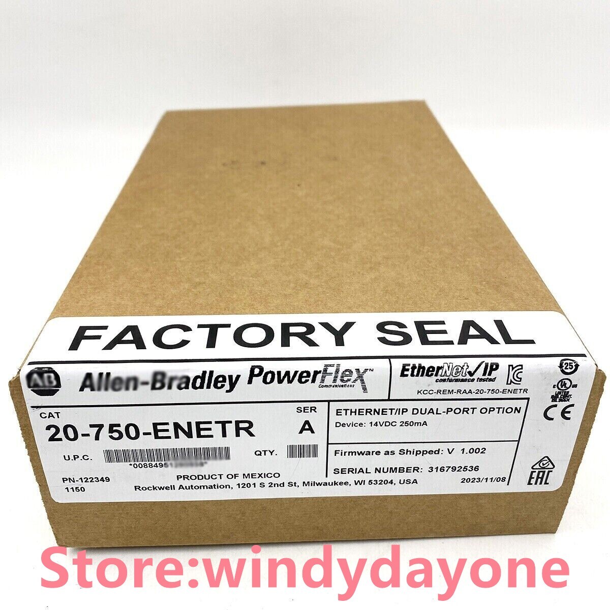 20-750-ENETR SER A PowerFlex 750 2-P ENet/IP PLC Module NEW Allen ...