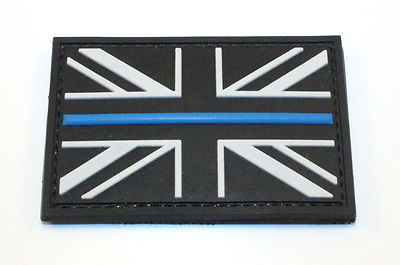 Thin Blue Line Morale Patch, Police, Law Enforcement, Union Jack, Badge,Security | eBay