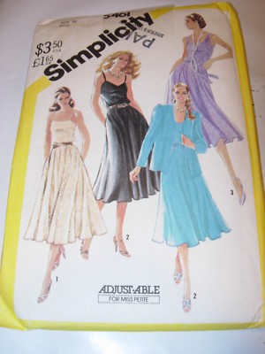 WOMENS UNCUT SIMPLICITY Sewing Pattern 5461 PULLOVER SLIP DRESS JACKET ...