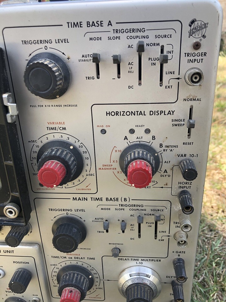 Tektronix Type 547 Oscilloscope 1A2 Dual-Trace Plug-in Unit Works 2 ...