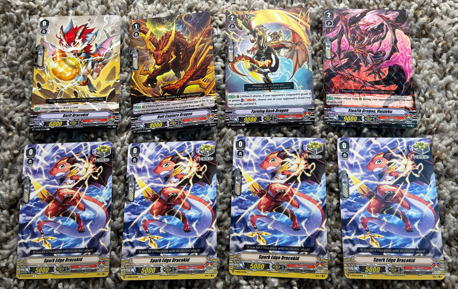 Lot Of 8 Cardfight!! Vanguard Narukami Cards | eBay