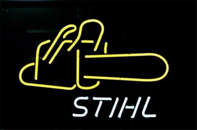 Stihl Chainsaw 17"x14" Neon Sign Lamp Light Bar Club Garage Party Room ...
