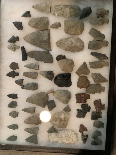 great collection of pennsyvania acient indian arrow heads and scrapers ...