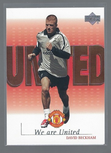 UPPER DECK 2001/02 - DAVID BECKHAM - MAN UTD - WE ARE UNITED FOIL CHASE ...