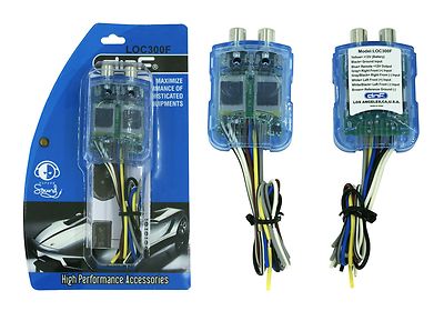 2 Channel Mini High Low Level Converter Adapter 12V Remote Wire Signal ...