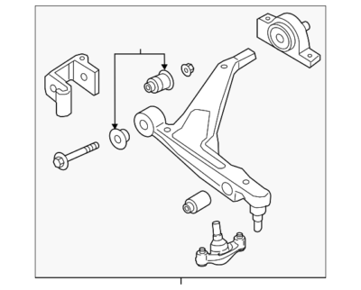Genuine Volvo Lower Control Arm 31360832 | eBay
