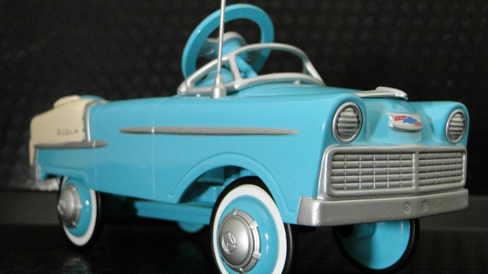 Chevy Mini Pedal Car Classic Custom Built Metal Model Race Car 55 57 ...