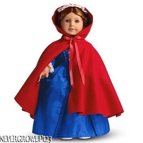 AMERICAN GIRL FELICITY'S CARDINAL CLOAK~RED CAPE~NIB | eBay