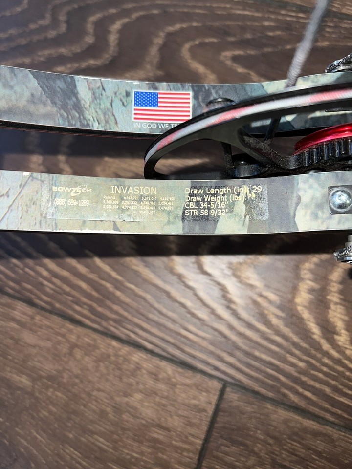 BOWTECH INVASION CPX Compound Hunting Bow RH 70lb | eBay