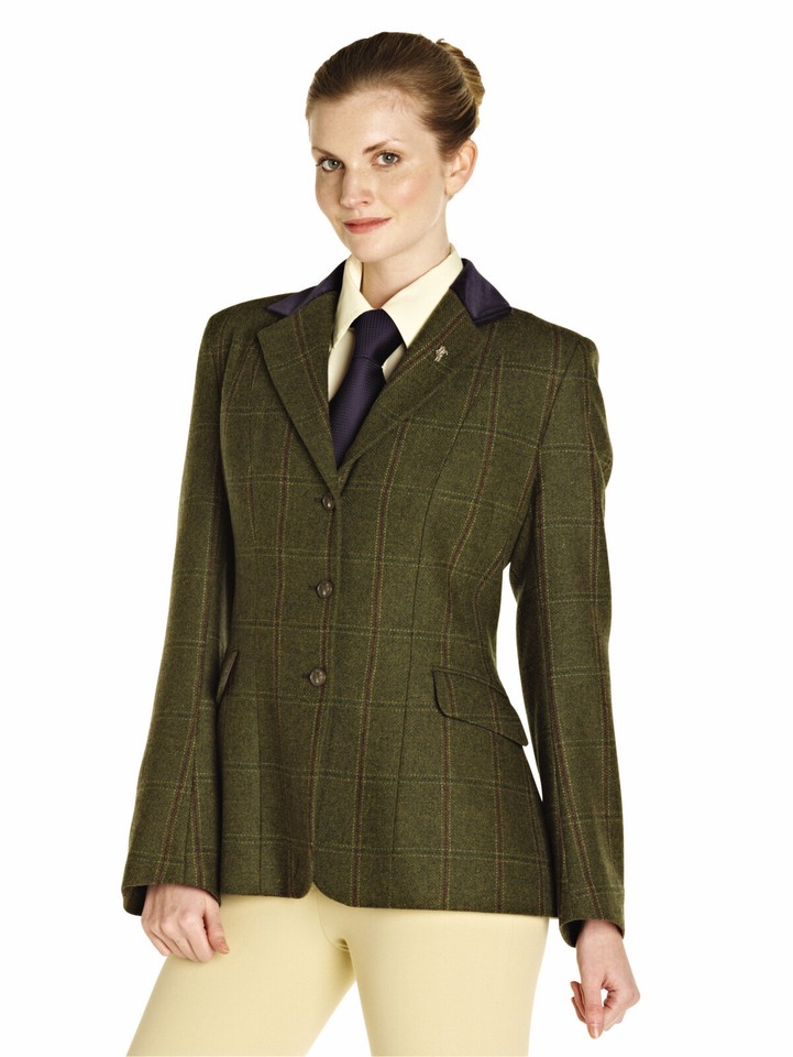 CALDENE LADIES SILVERDALE TWEED WOOL SHOW HACKING HORSE RIDING SHOWING ...