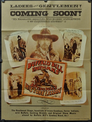 BUFFALO BILL & THE INDIANS 1976 27X41 ADVANCE MOVIE POSTER PAUL NEWMAN ...