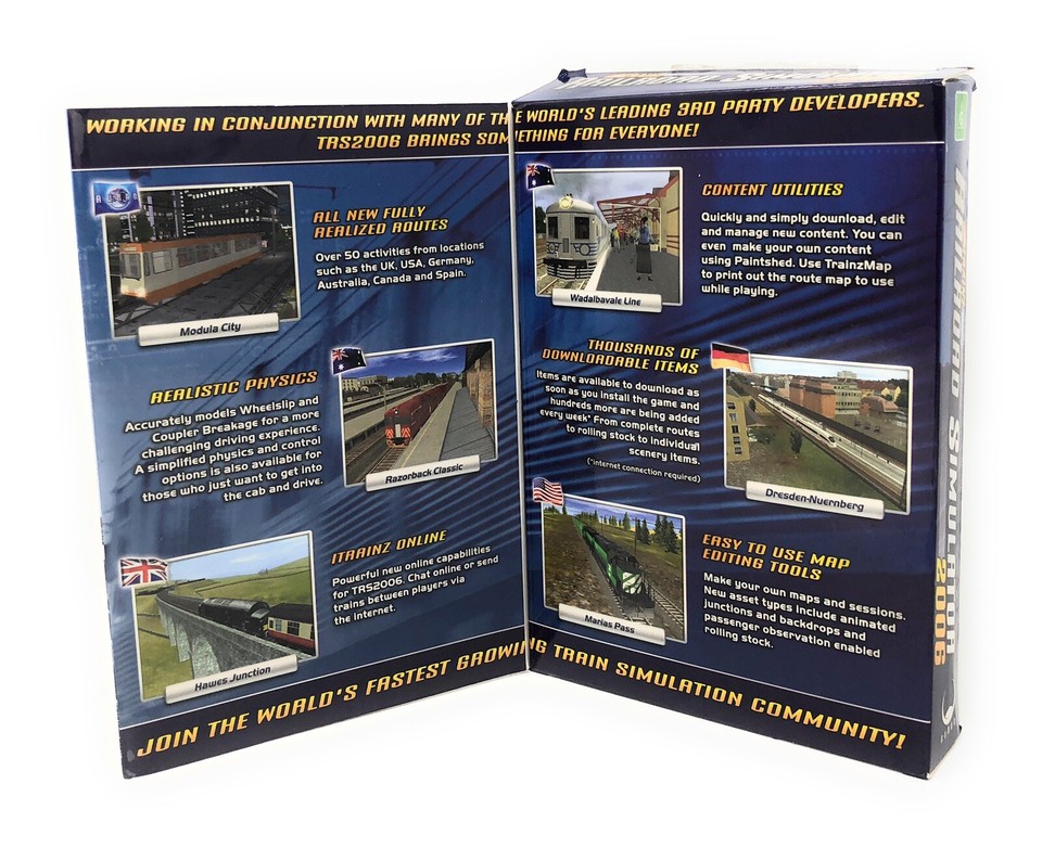 TRAINZ RAILROAD SIMULATOR 2006 LIMITED EDITION DVD Train Simulator PC ...