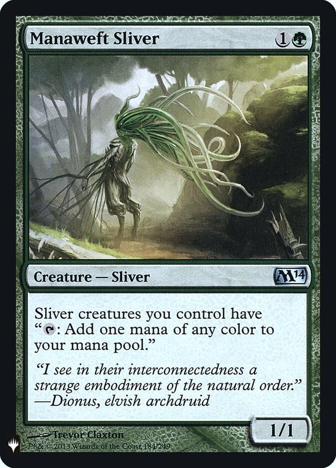 Manaweft Sliver (M14) The List Reprints Foil for sale online | eBay