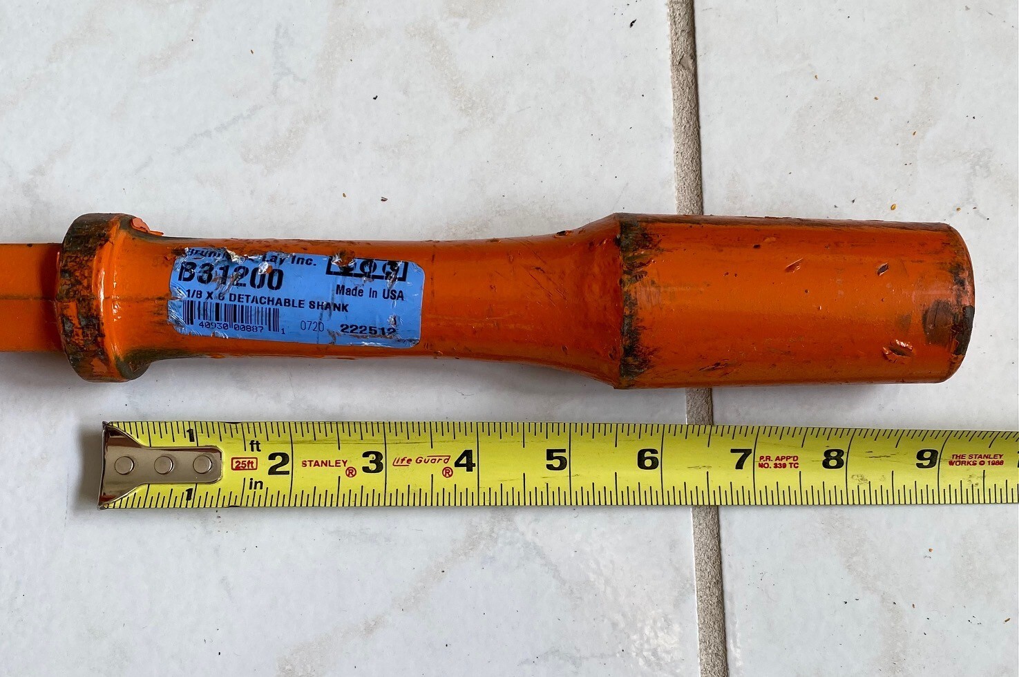 b31200 Brunner and LAY Paving Breaker Detatchable Shank 1 1/8x6 hex shank for sale online | eBay