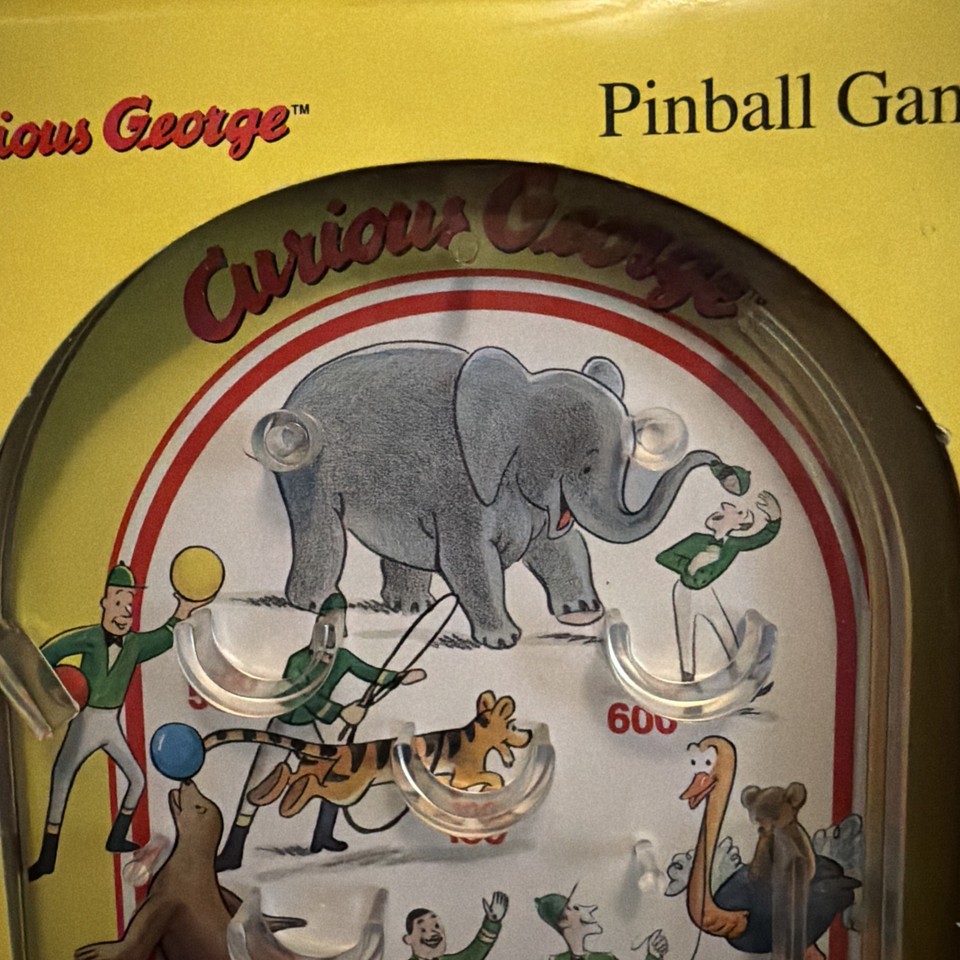 NEW Curious George Monkey Handheld Pinball Game | Schylling Toys | eBay