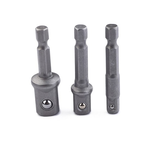 3 Pcs Socket Attachment for Drill Square Impact Extension Connector | eBay