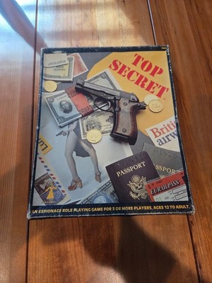 TSR Games Top Secret Roleplaying game Boxed set, Incomplete, Nice! | eBay