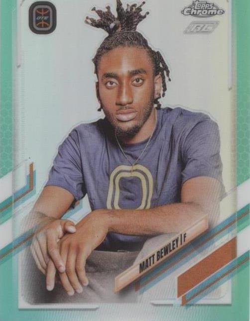 2021-22 Topps Chrome OTE Overtime Elite - Matt Bewley #15 Aqua ...