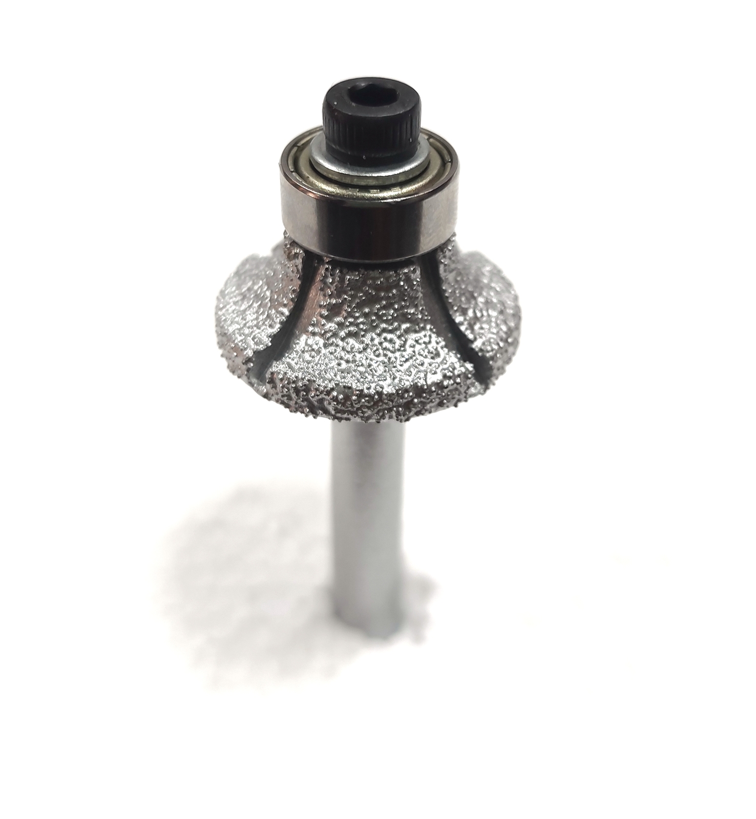 Shank 1/4 inch Diamond BRAZED Bullnose Profile Wheel 6mm Router Bit for ...