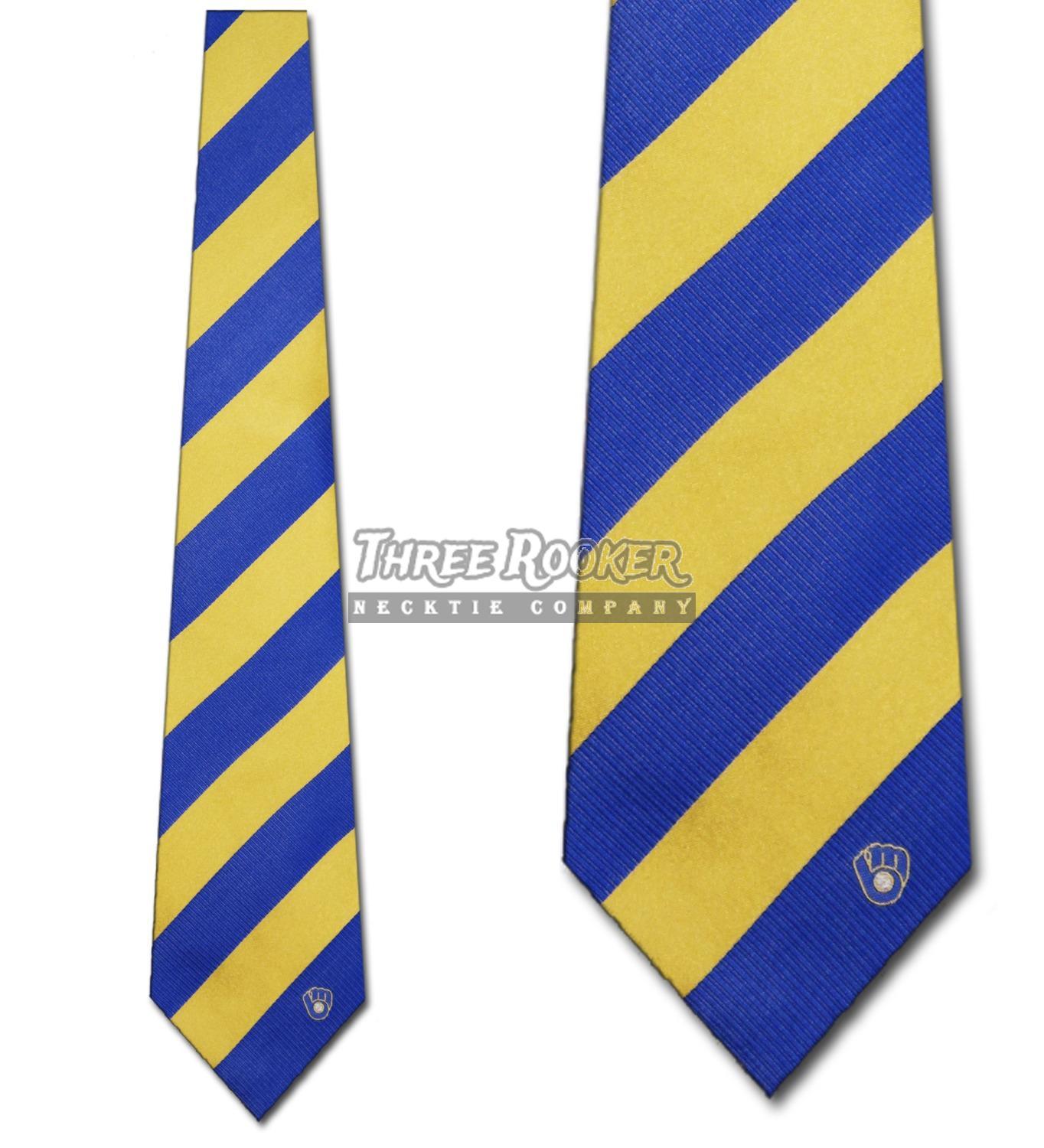 Brewers Ties Milwaukee Brewers Neckties Mens Licensed Baseball Neck Tie ...