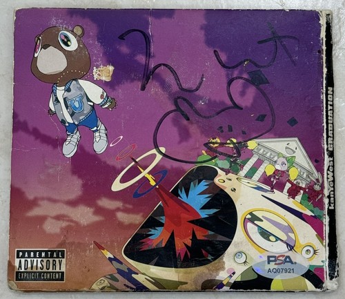 Kanye West YE Signed Autographed Graduation CD Full Signature PSA/DNA ...
