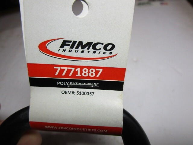 Fimco Industries 7771887 / OEM 5100357 Sprayer Triplex Poly Bypass Tube ...