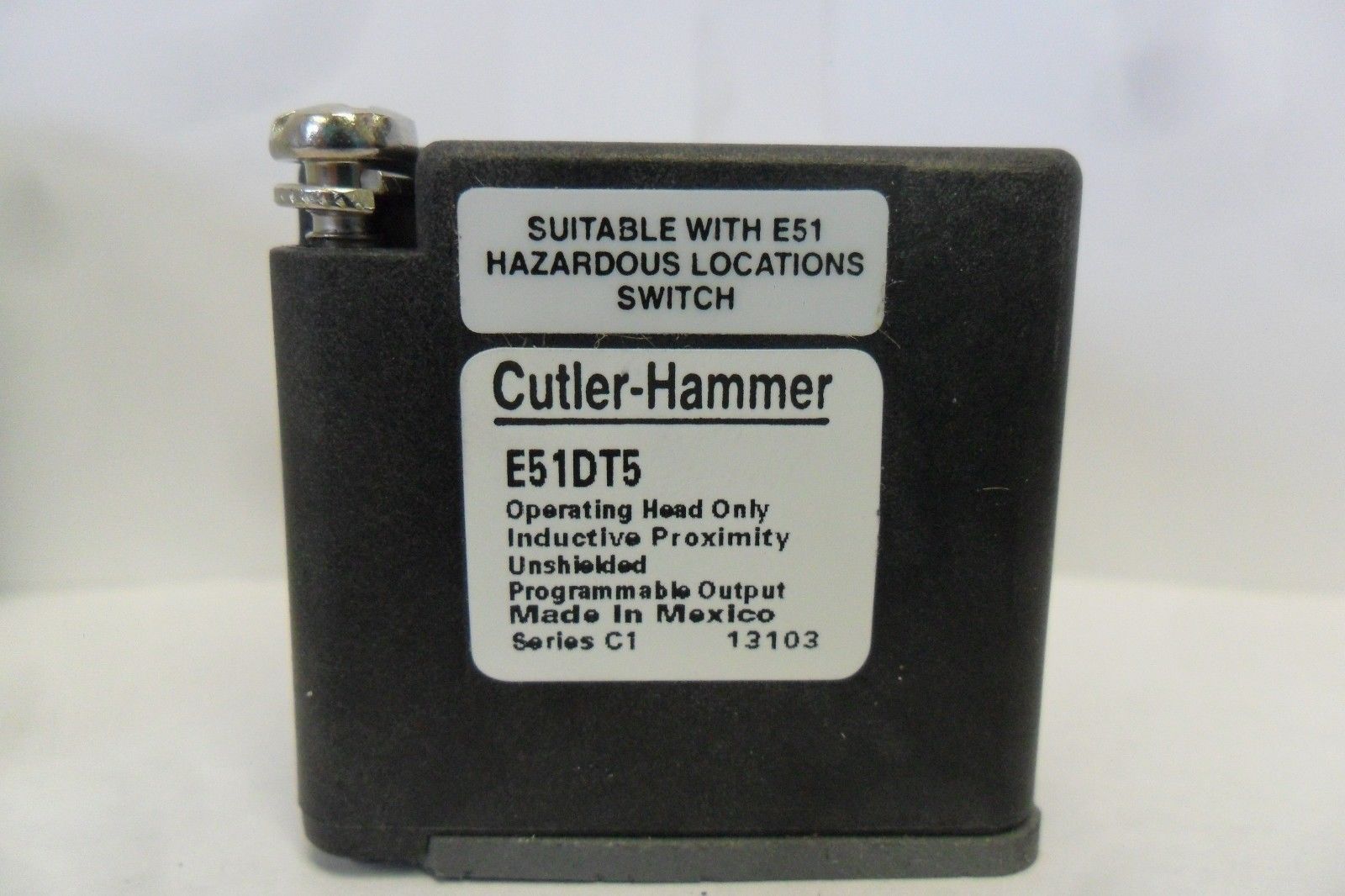 NEW EATON CUTLER-HAMMER E51DT5 INDUCTIVE PROXIMITY HEAD SENSING SERIES ...