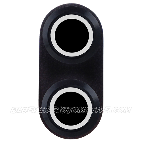 BLACK BILLET POWER WINDOW SWITCH WHITE HOT ROD HOLDEN COMMODORE CHEV ...