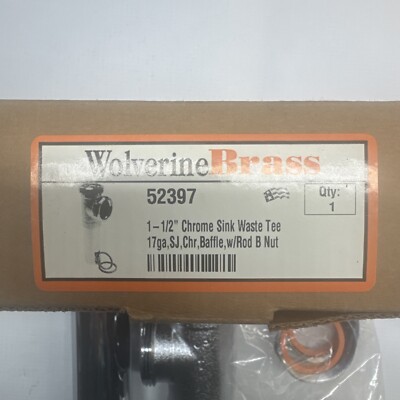 WOLVERINE BRASS WORKS 52397 (NEW IN BOX) Sink Waste With Rod B Nut ...
